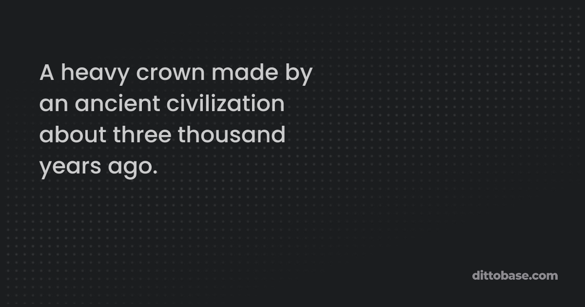 Relic Crown | Dittobase