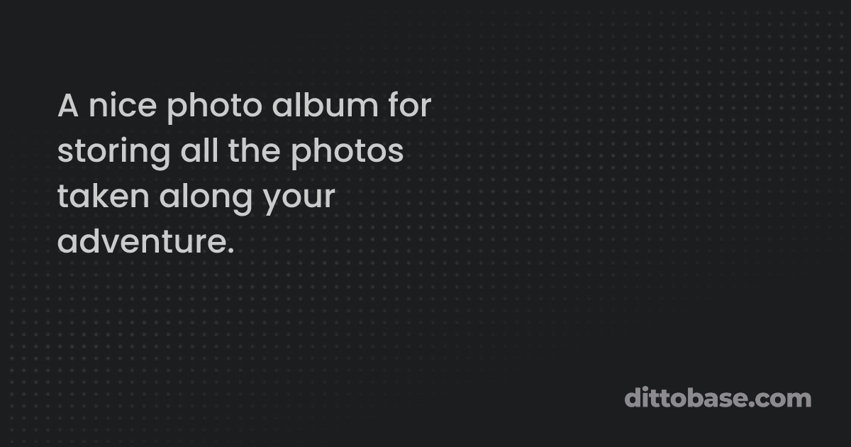 Photo Album | Dittobase