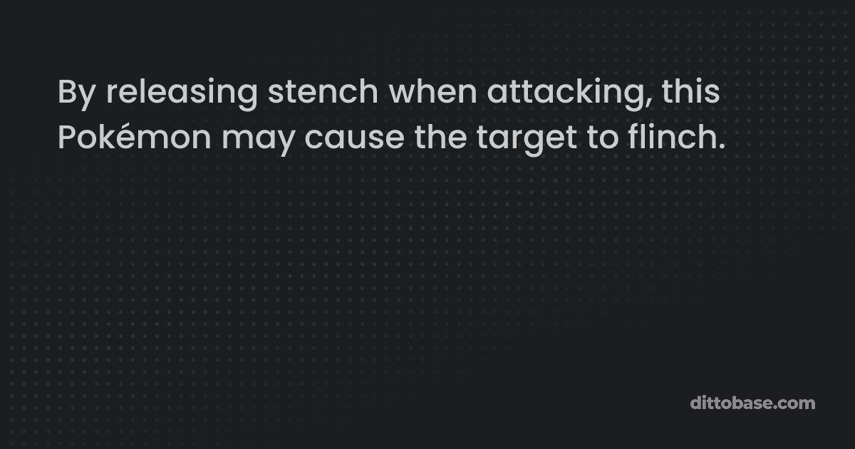 Stench | Dittobase