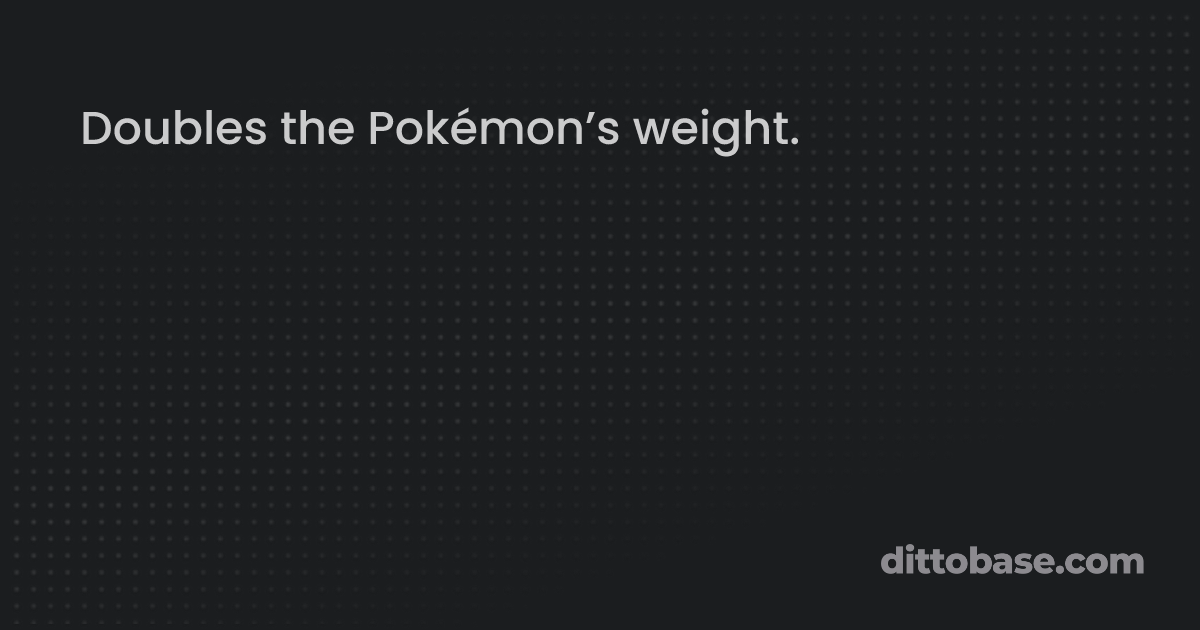 Heavy Metal | Dittobase