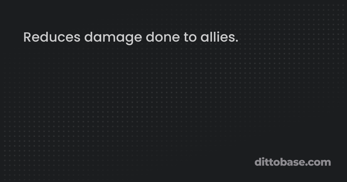 Friend Guard | Dittobase