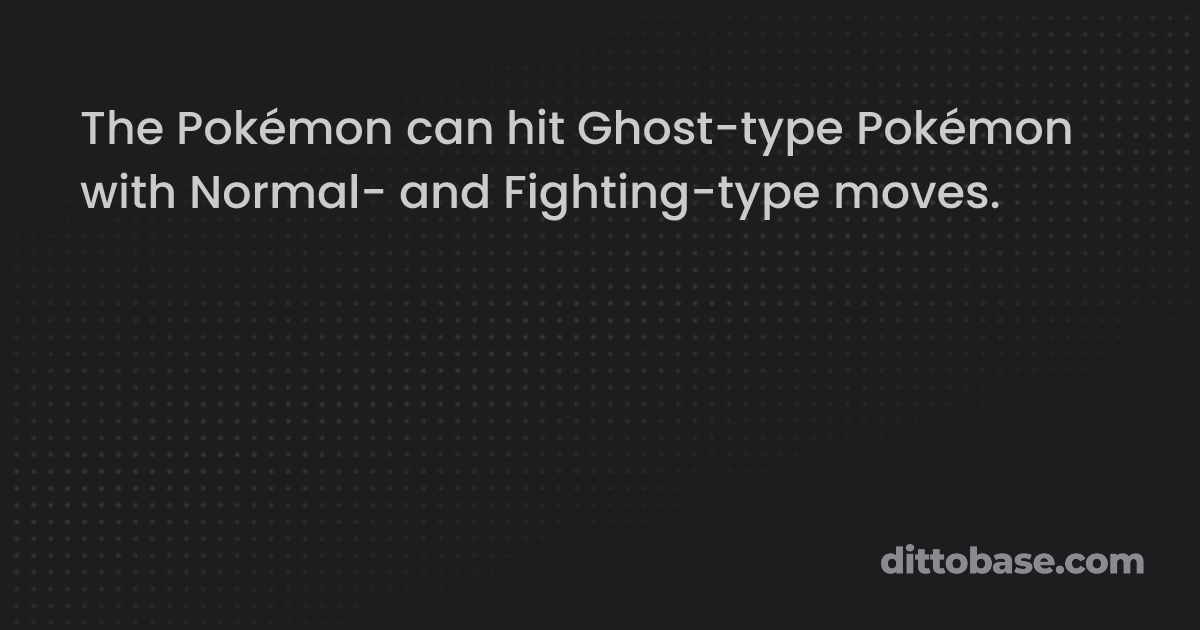 pokemon ghost type moves