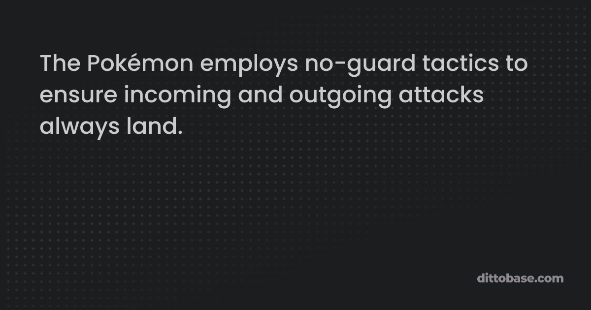 No Guard | Dittobase