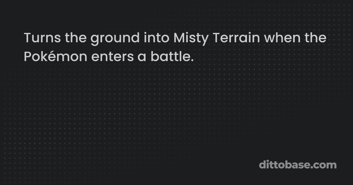 Misty Surge | Dittobase