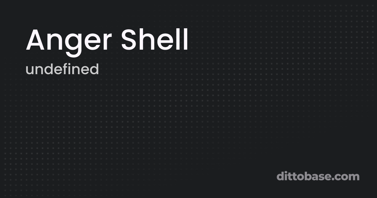 Anger Shell | Pokémon Ability | Dittobase