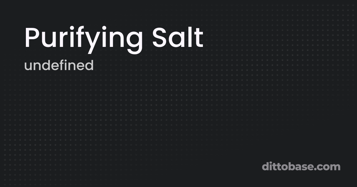 Purifying Salt | Pokémon Ability | Dittobase
