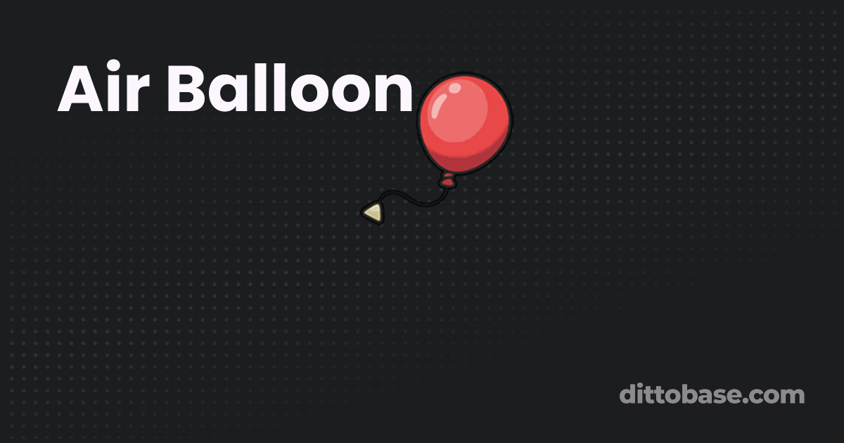 Air Balloon | Pokémon Item | Dittobase