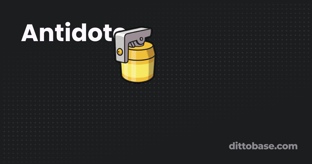 Antidote | Pokémon Item | Dittobase