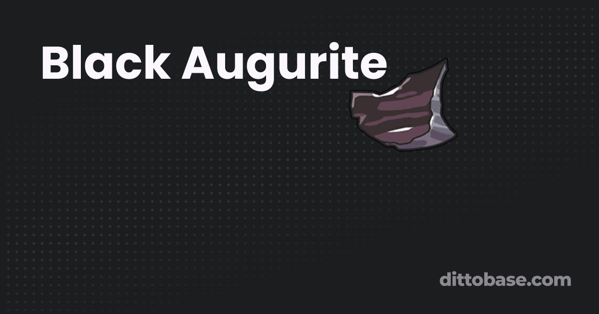 Black Augurite | Pokémon Item | Dittobase