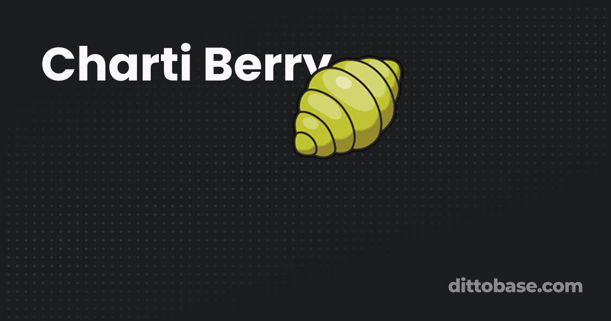 Charti Berry | Pokémon Item | Dittobase