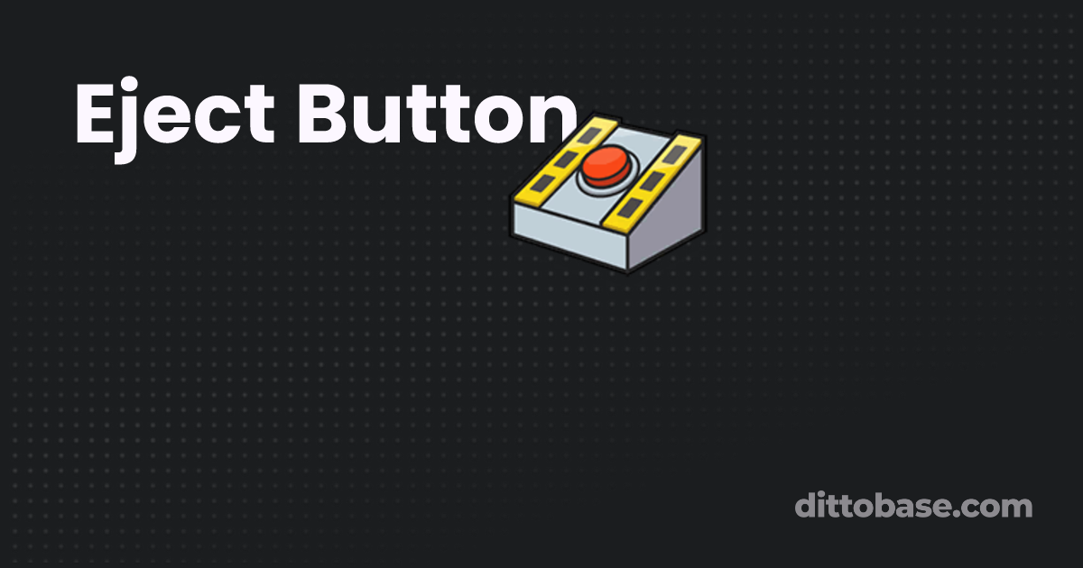 Eject Button | Pokémon Item | Dittobase
