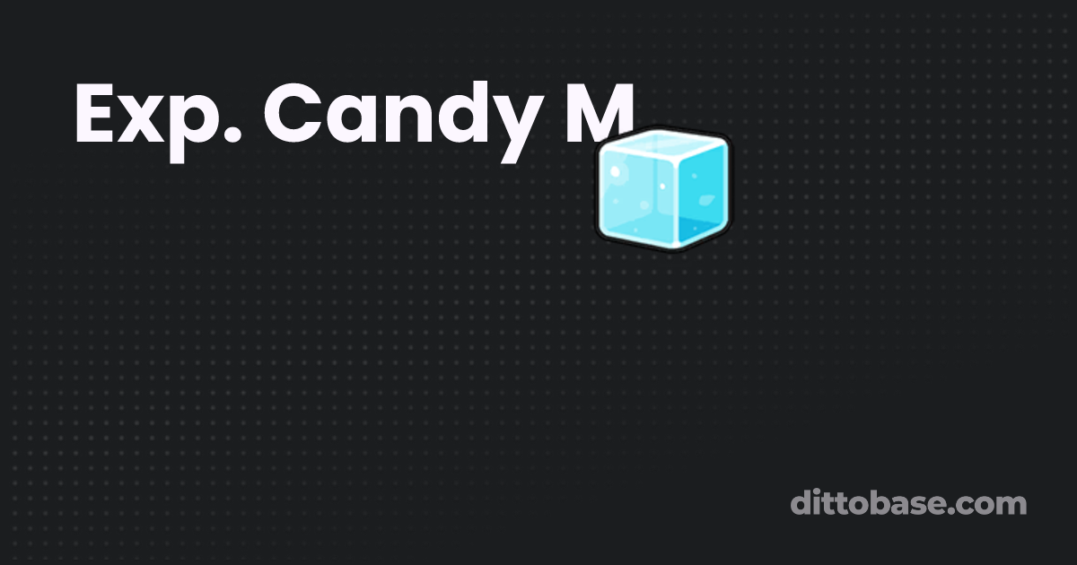 Exp. Candy M | Pokémon Item | Dittobase