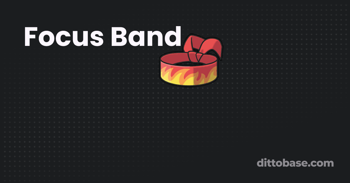 Focus Band | Pokémon Item | Dittobase