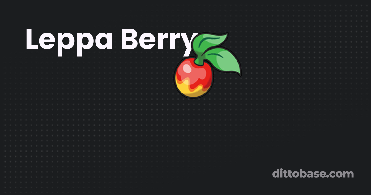 Leppa Berry | Pokémon Item | Dittobase