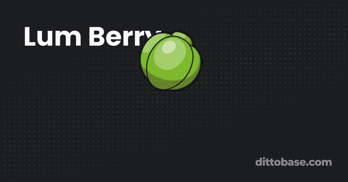 Lum Berry | Pokémon Item | Dittobase