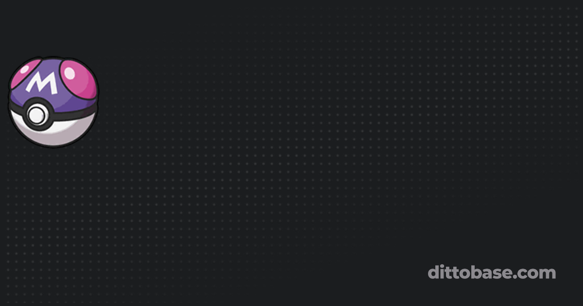 Master Ball | Dittobase
