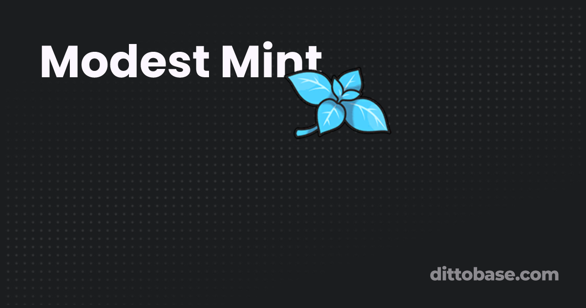Modest Mint | Pokémon Item | Dittobase