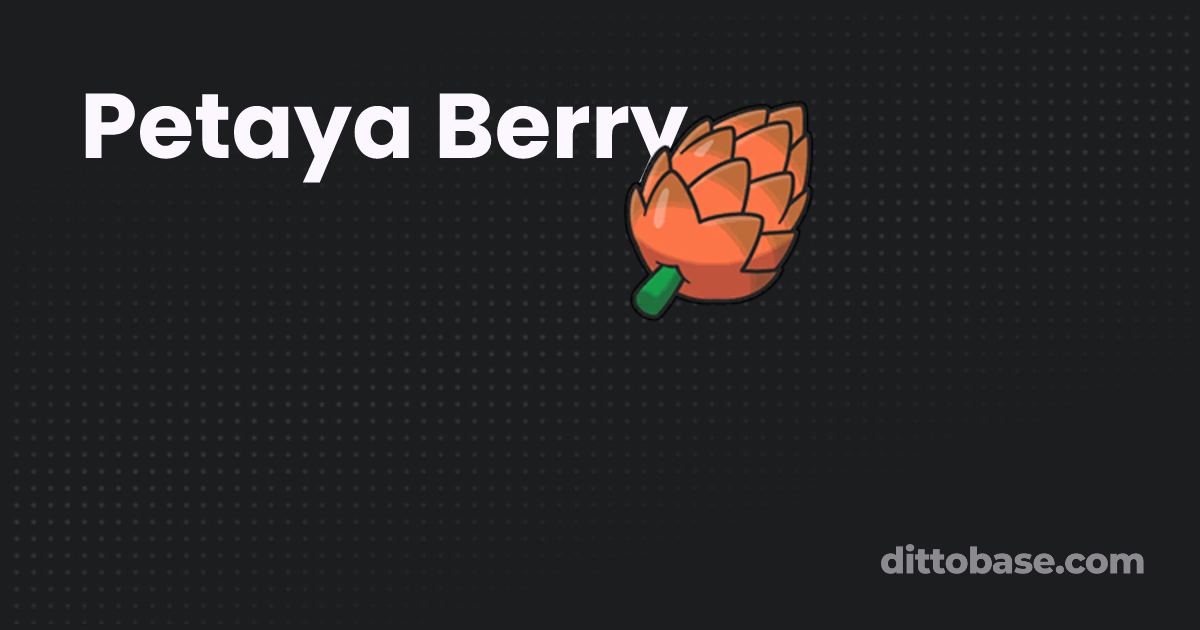 Petaya Berry | Pokémon Item | Dittobase
