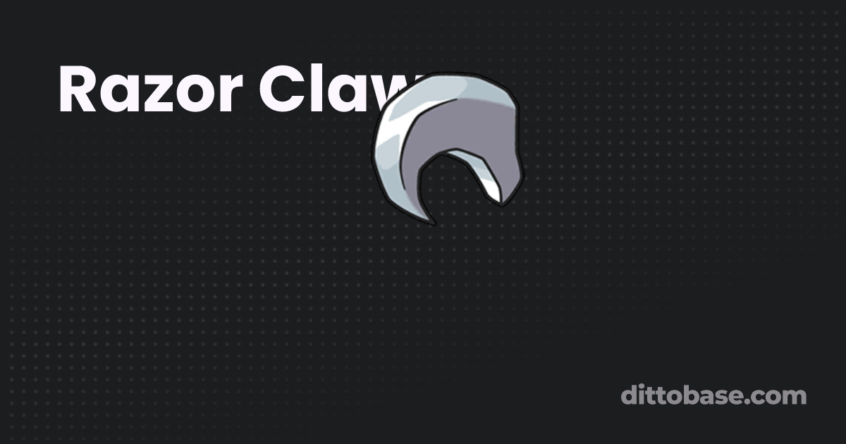 Razor Claw | Pokémon Item | Dittobase