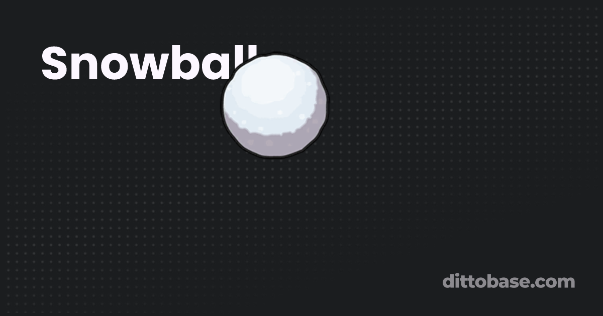 Snowball | Pokémon Item | Dittobase