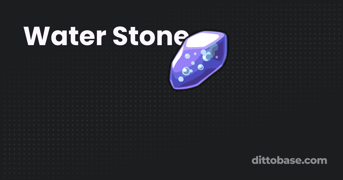 Water Stone | Pokémon Item | Dittobase