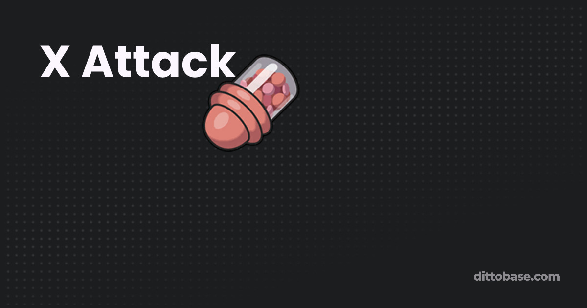X Attack | Pokémon Item | Dittobase