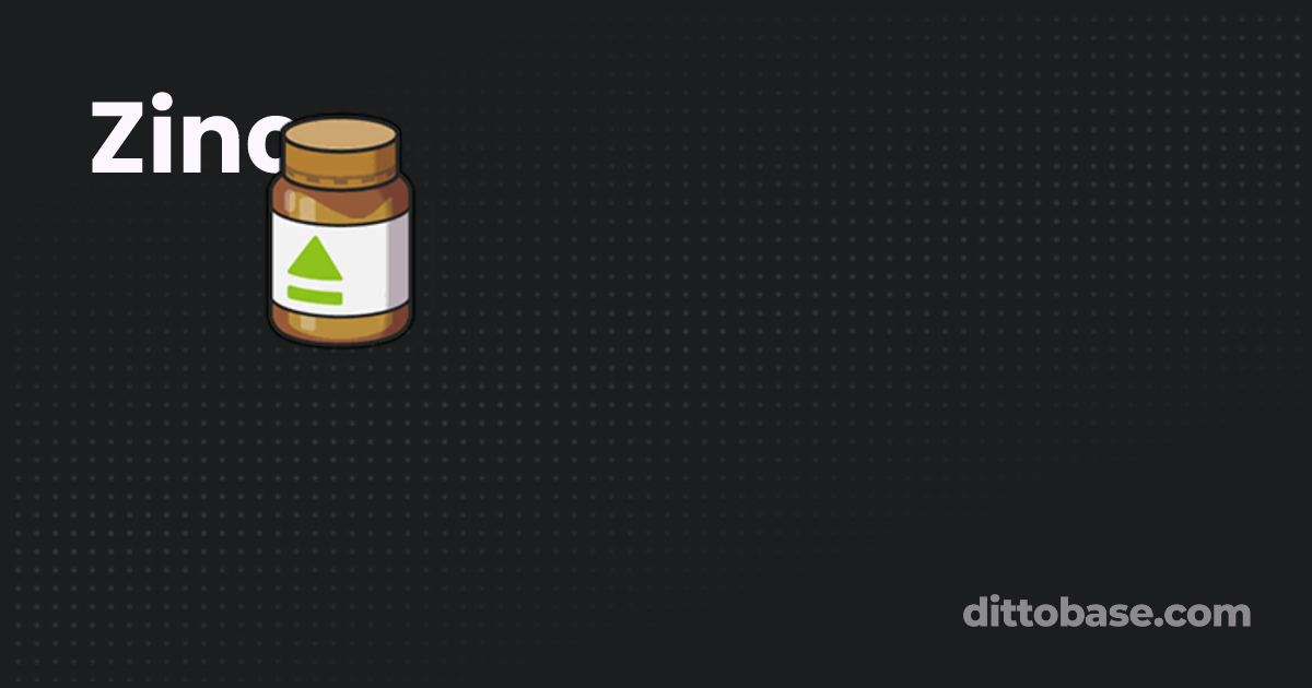 Zinc | Pokémon Item | Dittobase