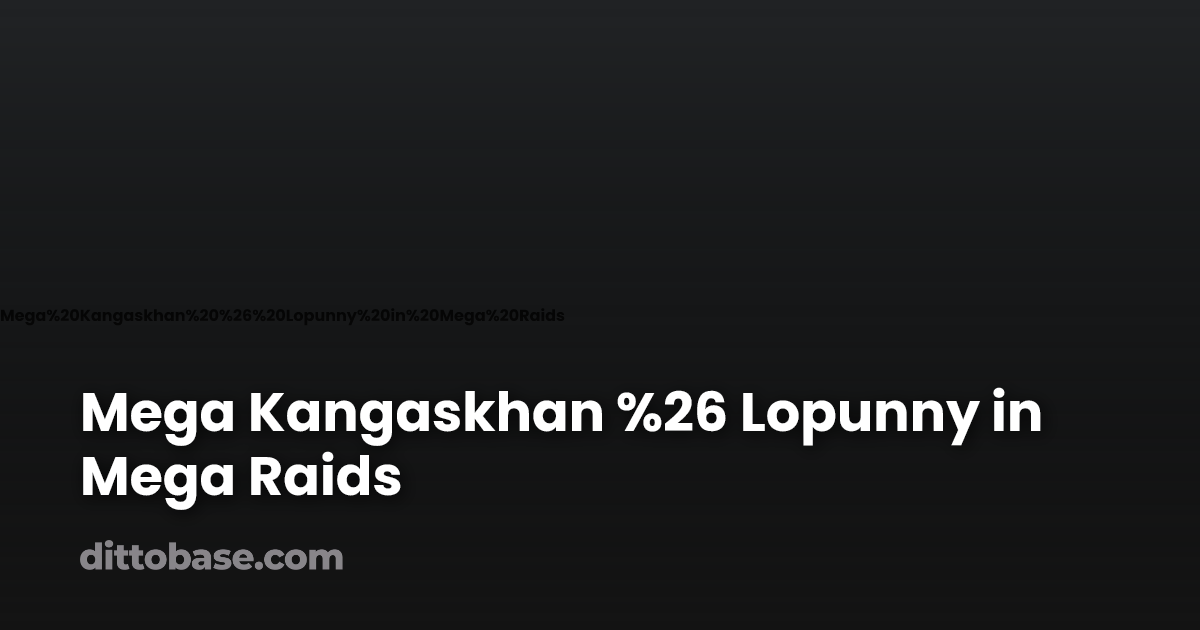 mega kangaskhan wallpaper