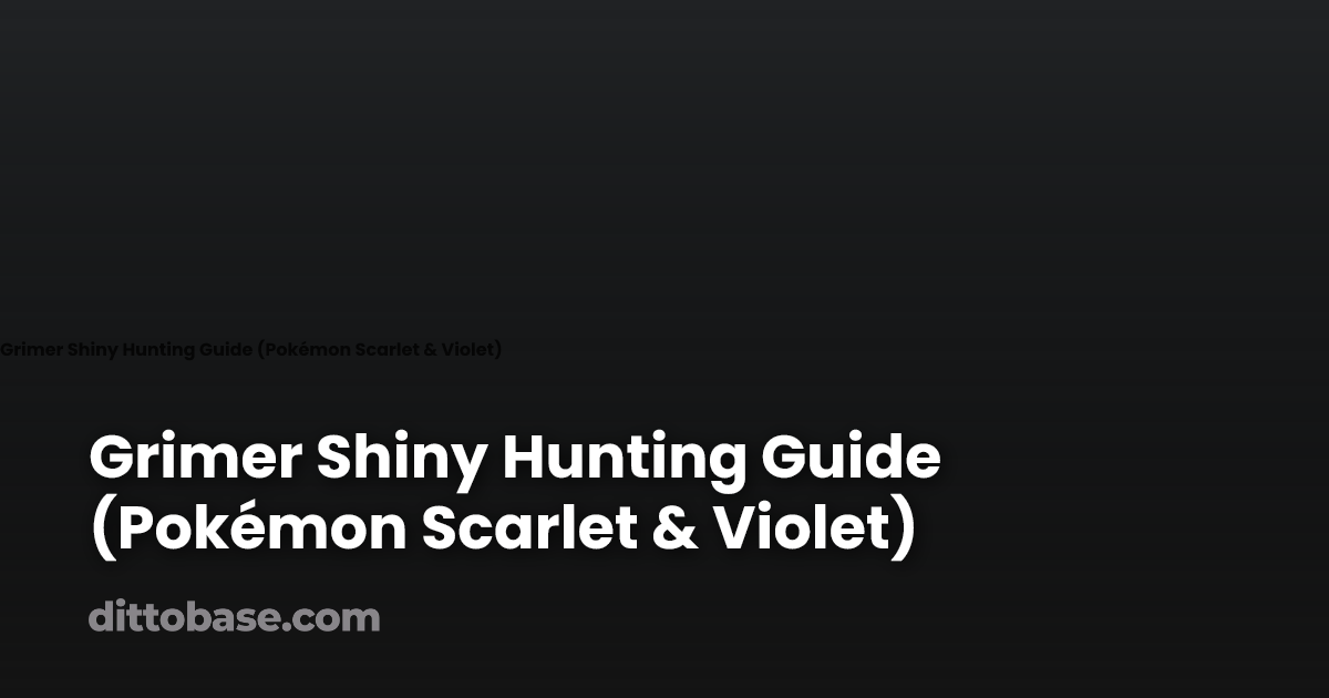 shiny grimer evolved