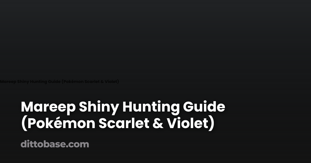 mareep shiny violet