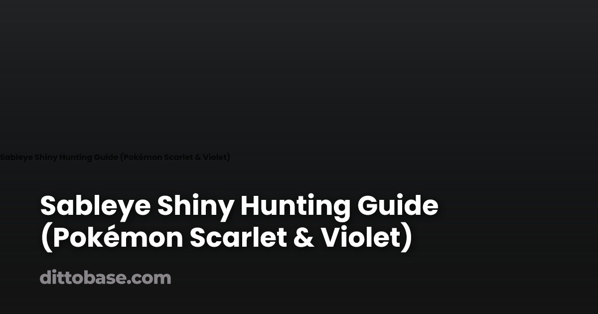 sableye evolution level violet