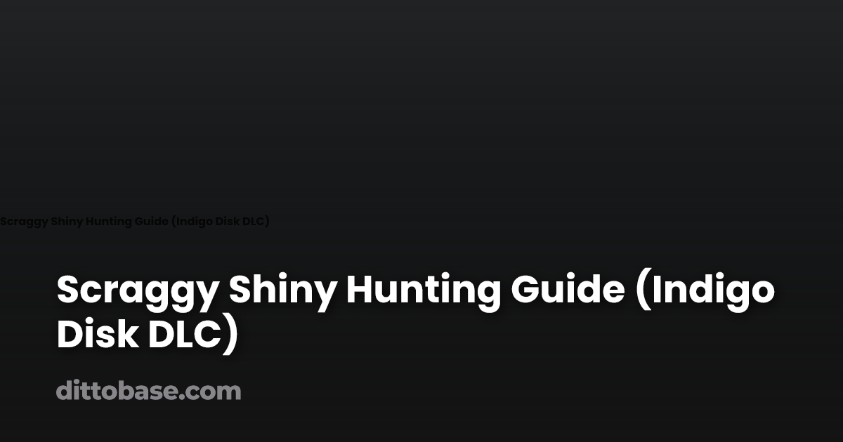 shiny scraggy evolution