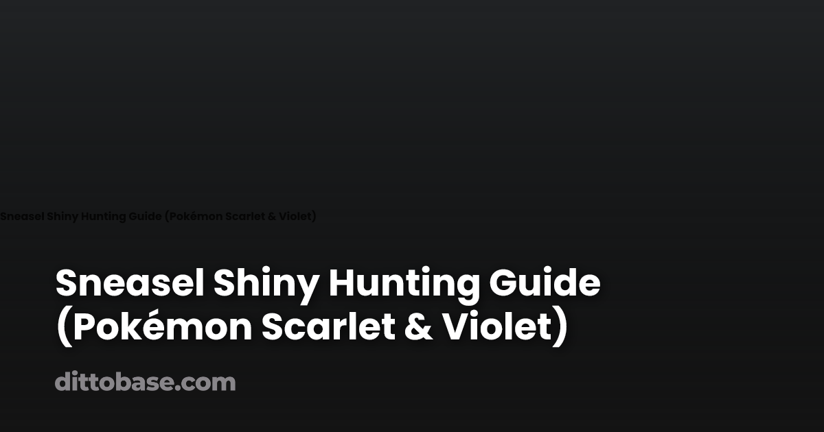 sneasel evolution scarlet