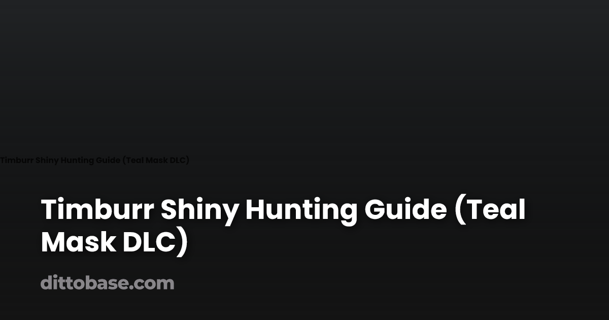 timburr evolution shiny